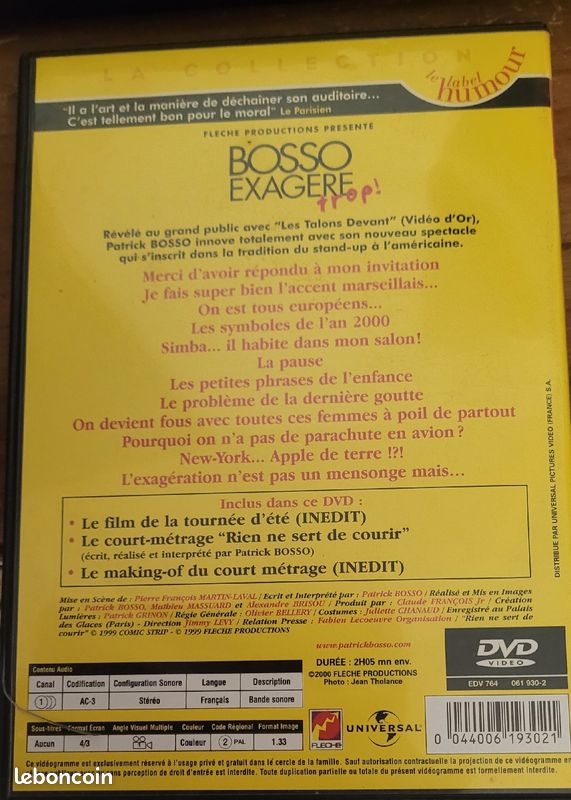 DVD Bosso exagere trop - DVD - Films