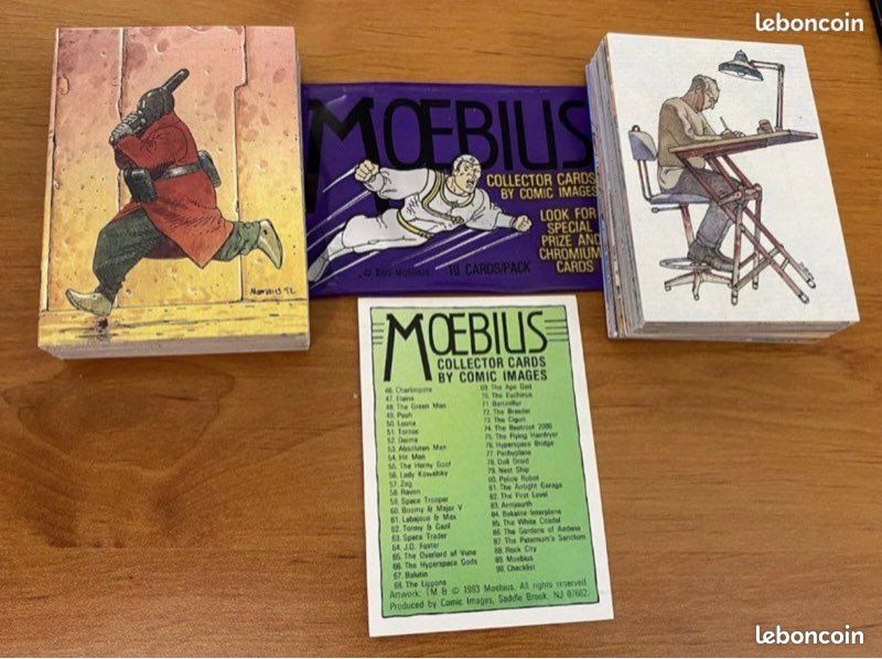 Moebius – Complet 90 Collector Cards Trading cards set complet 1993 ...
