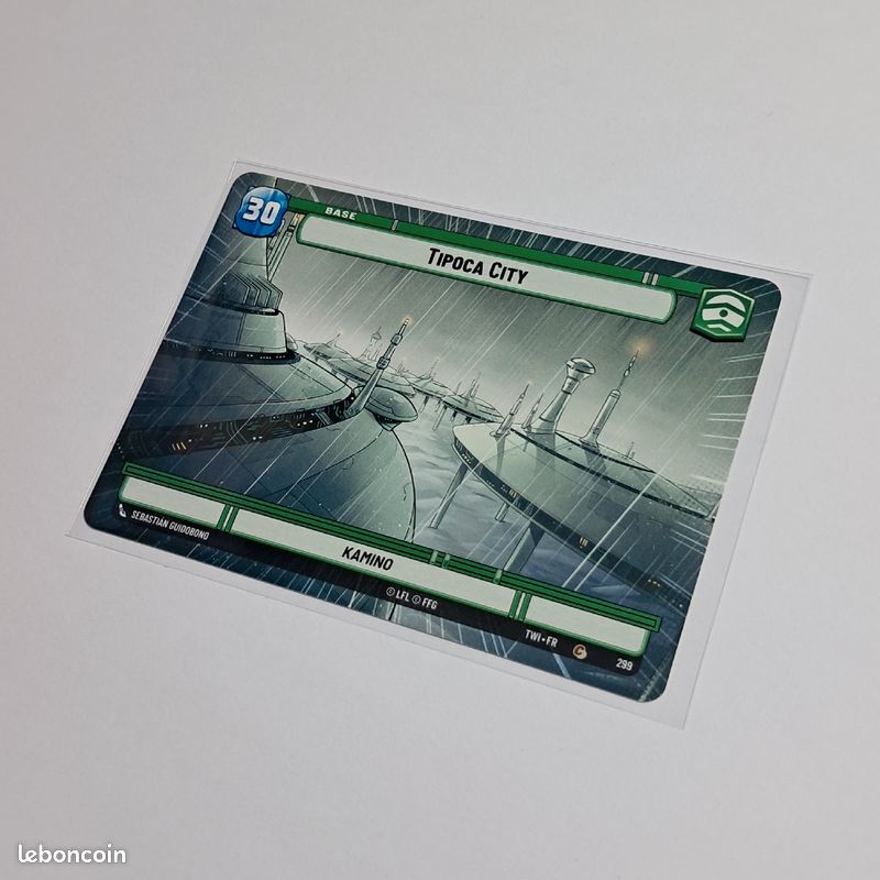 Une carte Base hyperspace TIPOCA CITY ,star wars unlimited - Collection