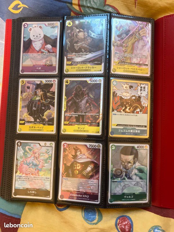 Classeur cartes Pokémon rouge pro avec cartes one pièce gratuit à l ...