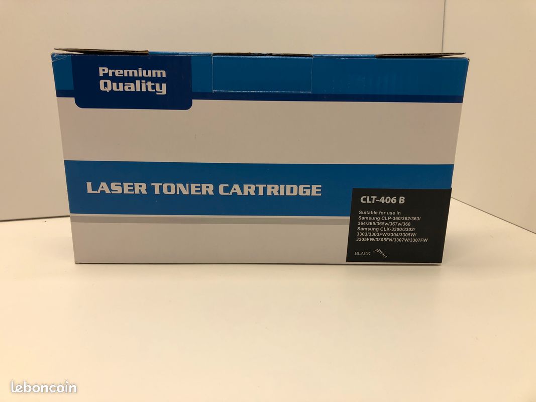 Toner Compatible SAMSUNG CLT-406B Noir Neuf [Ref:Z-Z044O] - Accessoires ...