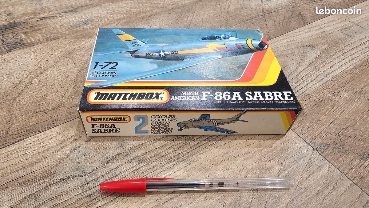 Maquette avion matchbox 1/72 F 86 A sabre north american - Modélisme