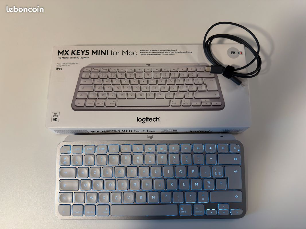 Clavier Logitech MX Keys Mini for Mac - Accessoires informatique