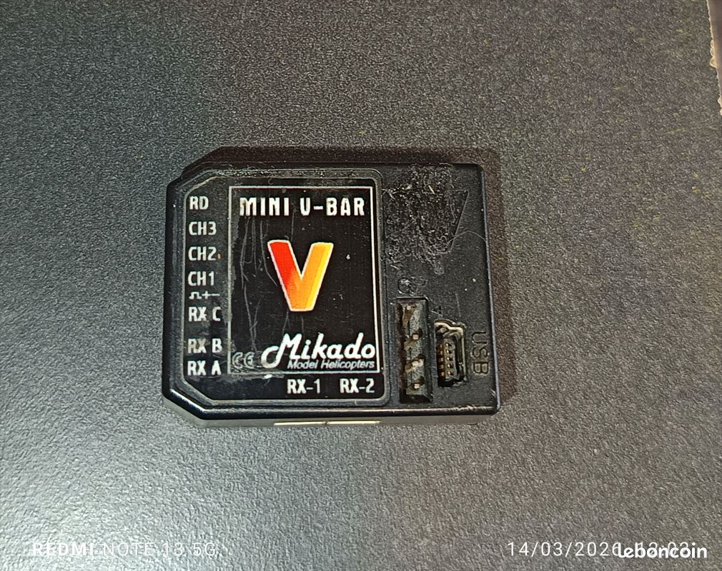 Module flybarless Mikado Mini V bar - Modélisme