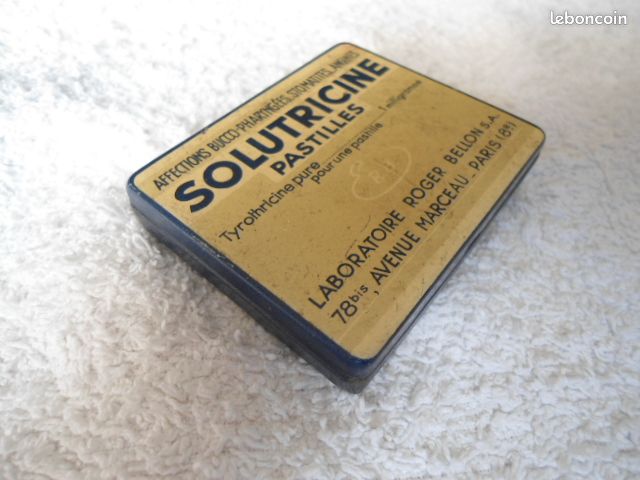 Boîte médicament vide "Solutricine" - Collection