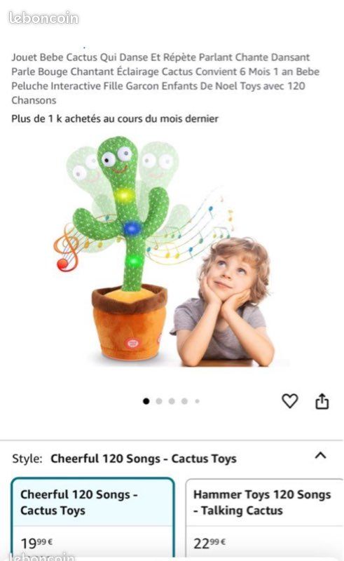 Jouets cactus chante danse et répète pour les petits et les grands 🌺 ...