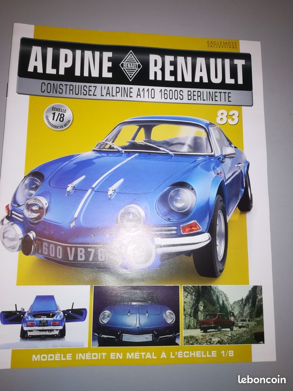 Maquette A110 Renault Alpine en 1/8ème - Collection