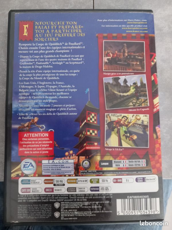 Harry Potter : Coupe du Monde de Quidditch - JEU PC - Jeux vidéo