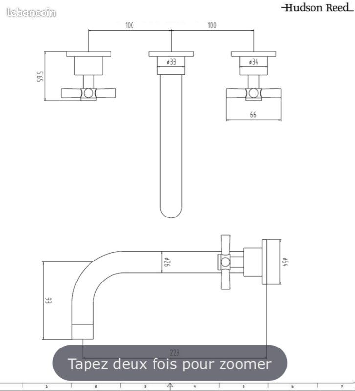 Robinet Lavabo chromé - Model Sutton - Hudson reed - Bricolage