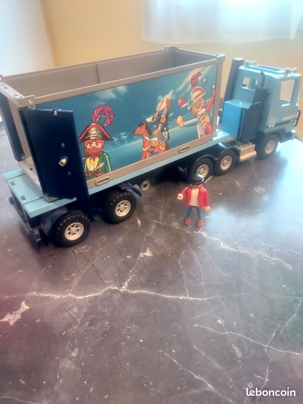 Camion playmobil. Porte container et colis - Jeux & Jouets
