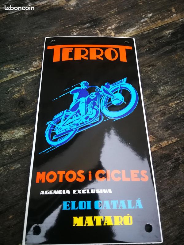 Plaque émaillée Moto TERROT Envoi OFFERT - Collection