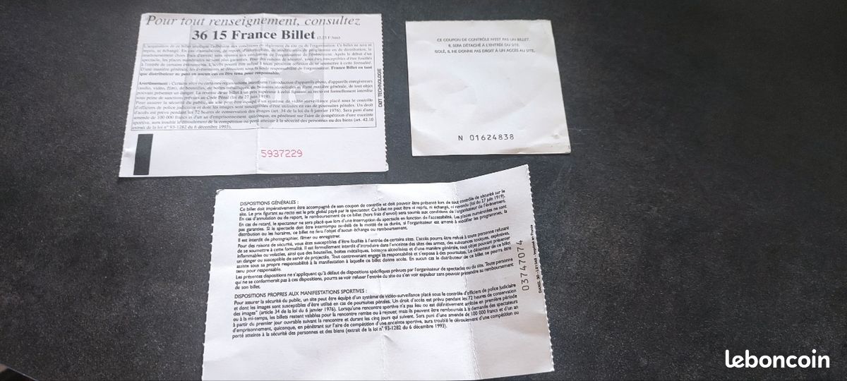 Lot ticket concert Iron Maiden - Collection