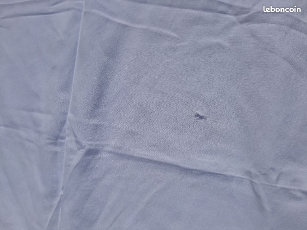 Drap ancien brodé - Linge de maison