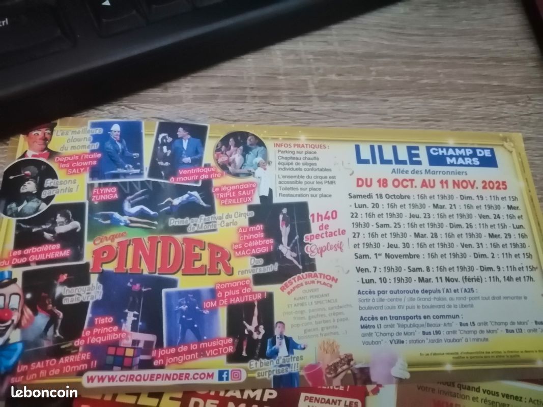 Place pinder - Billetterie