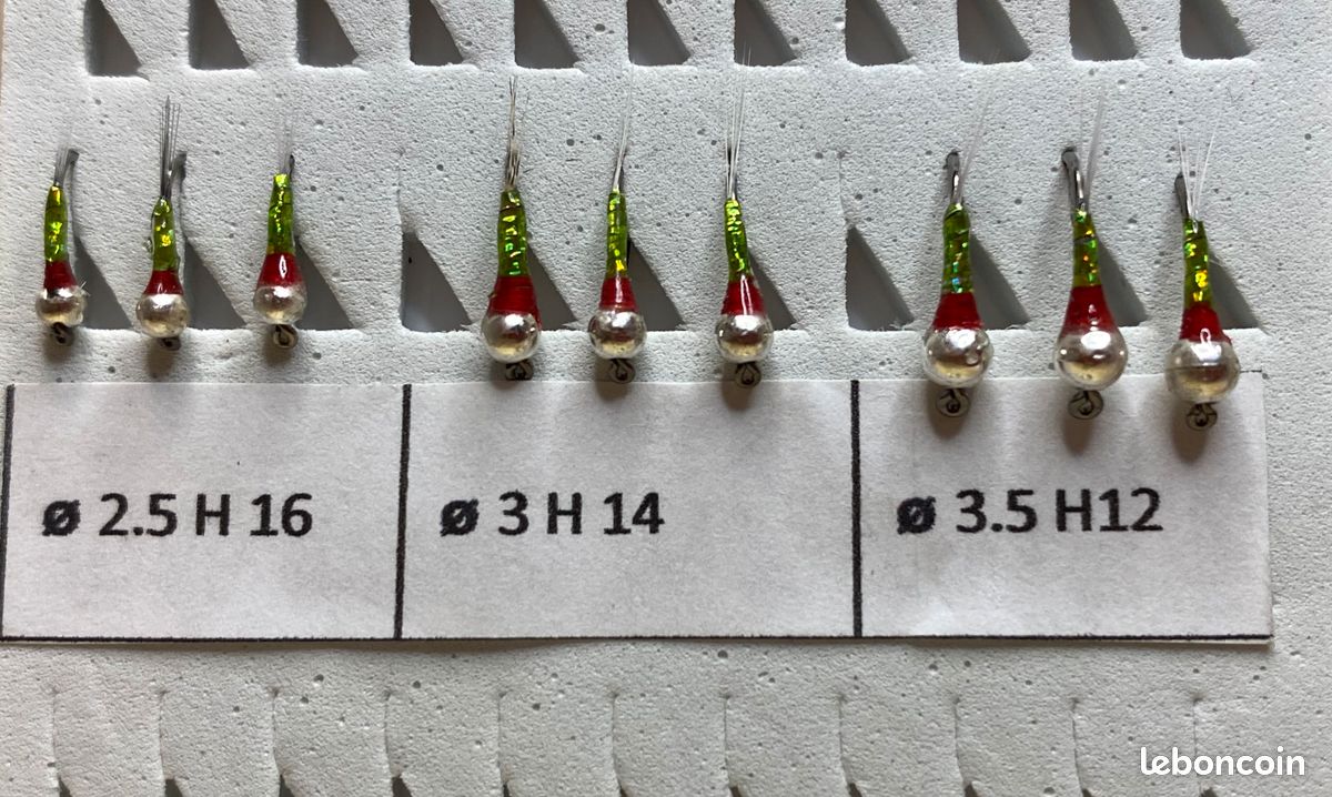 Nymphe perdigone pêche à la mouche " la verte a tête rouge" - Sport ...