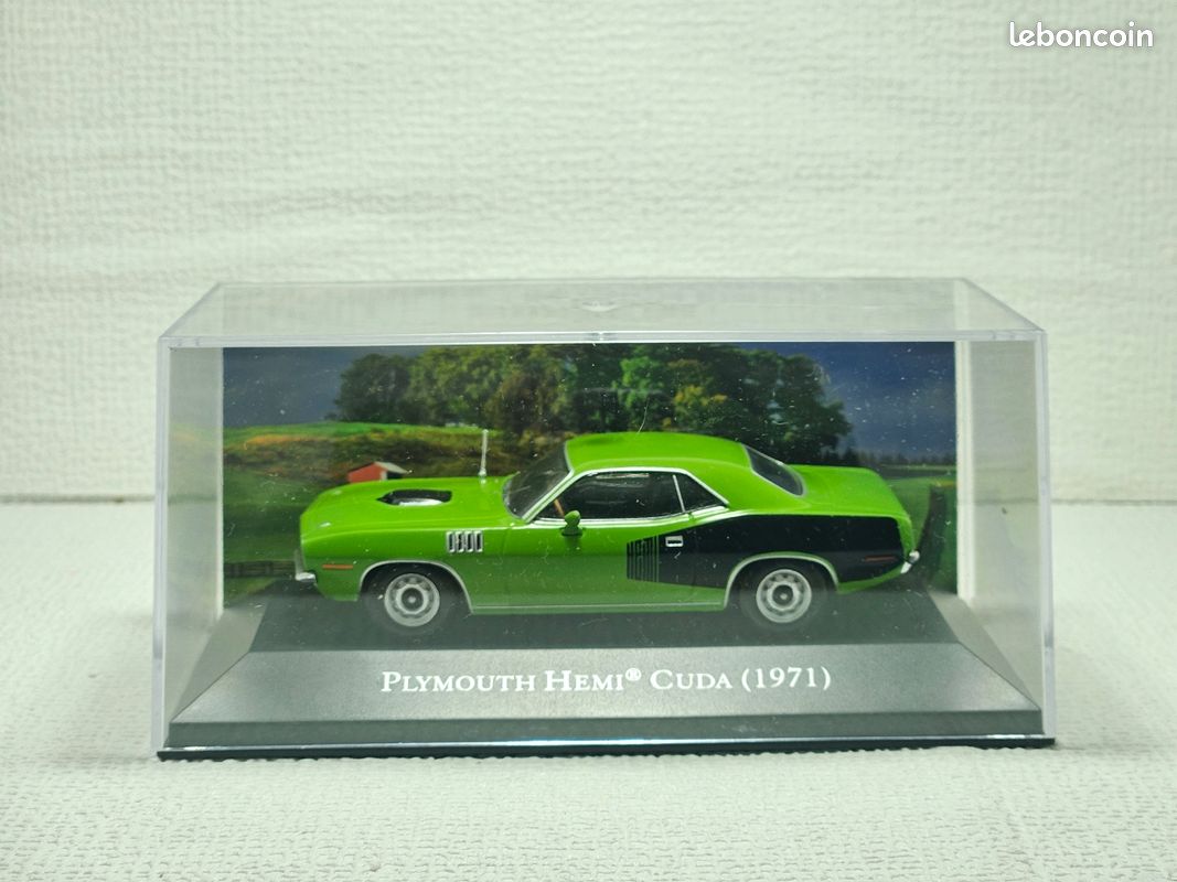 Plymouth hemi cuda 1971 1/43 American cars altaya - Collection