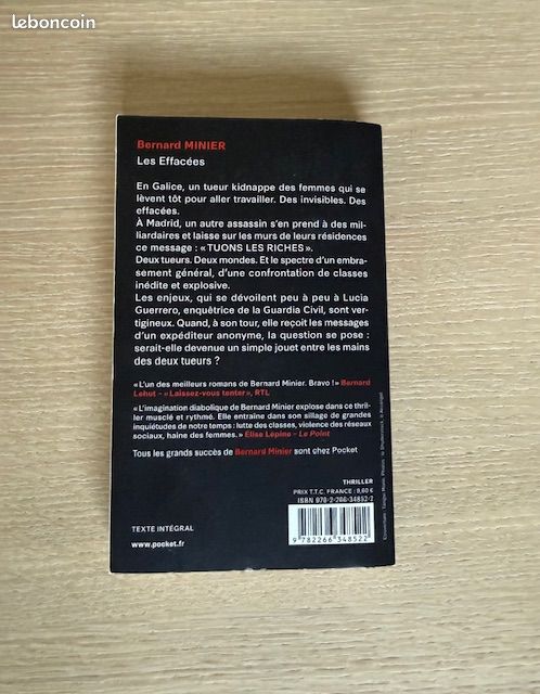 LES EFFACÉES de Bernard Minier - Livres