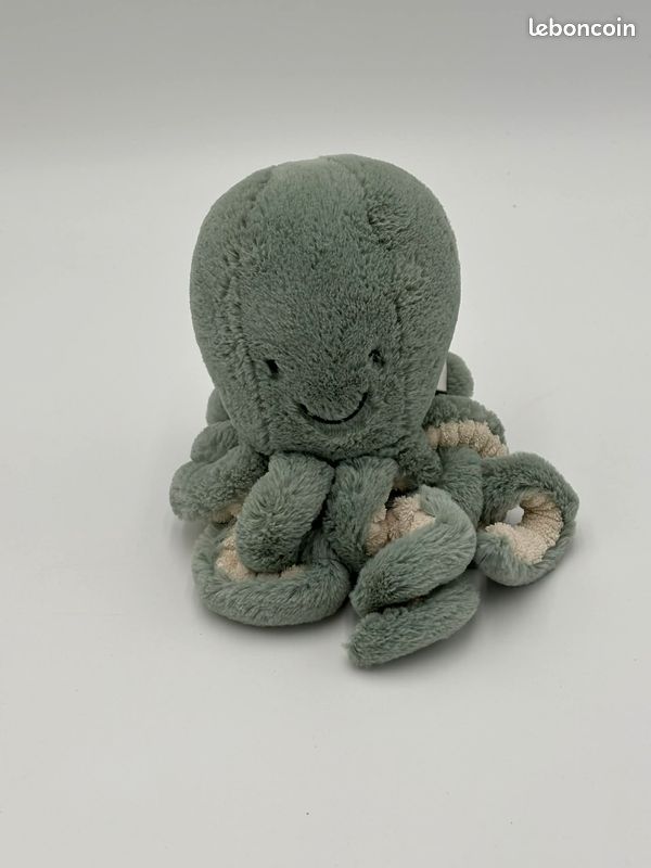 🐙 Belle Peluche Jellycat pieuvre odyssey Octopus – medium 20cm–Très bon ...