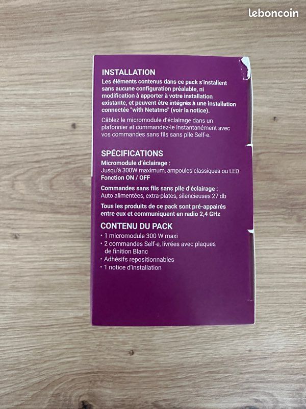 1 kit va & vient d’éclairage sans fils SANS PILE 2 inter 1 micromodule ...