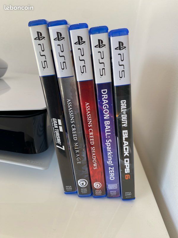 PS5 Slim 3 To, avec lecteur + jeux + compte PSN - Consoles