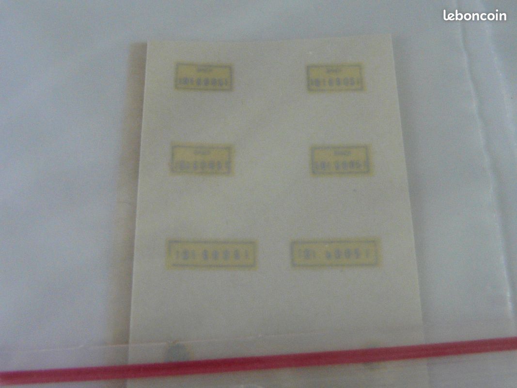 Lot 220 pochettes décals train HO SNCF vapeur 030 050 231 241 BB CC 2D2 ...