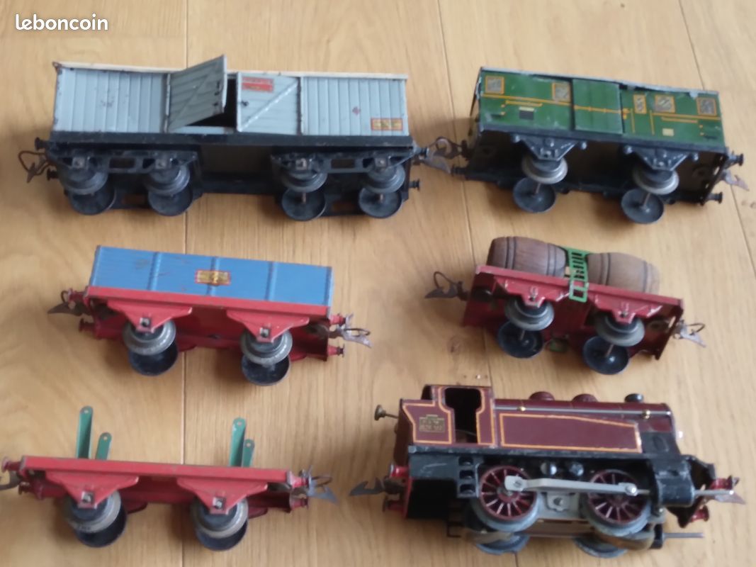Lot hornby wagons et loco PLM échelle O - Modélisme