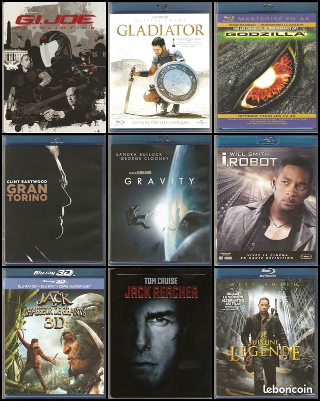 Collection 100 blu-ray 1080p 4K 3D steelbook - DVD - Films