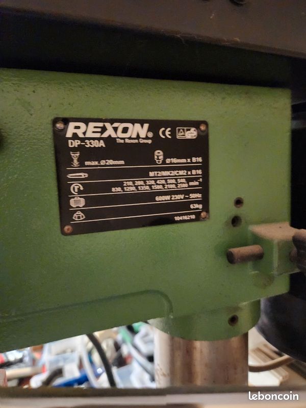Perceuse colonne Rexon DP-330 A - Équipements industriels