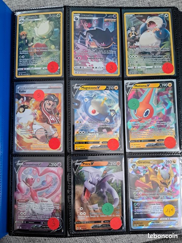 Cartes pokémon origine perdue - Collection
