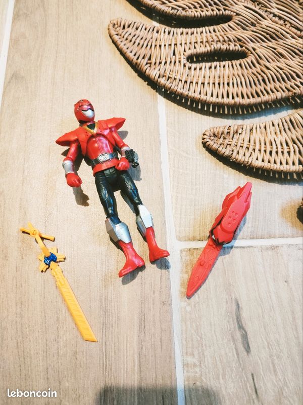 🙅 Power rangers beast morphers figurine du ranger rouge avec épée ...