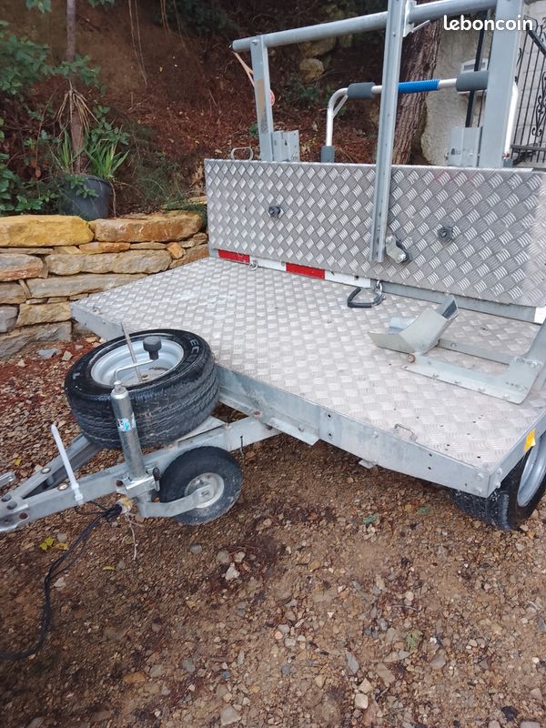 Remorque transversale JALON extensible ttes options - Équipement caravaning