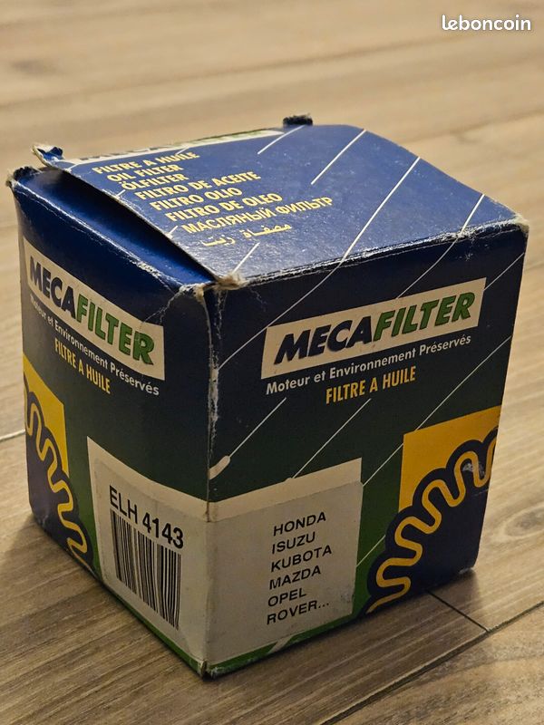 Filtre à huile MECAFILTER ELH4143 POUR OPEL, MAZDA ET ISUZU ...