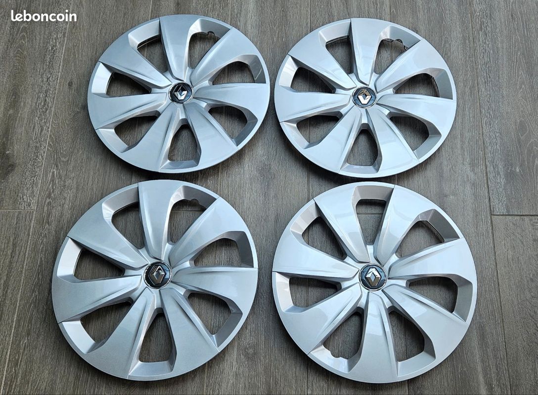 4 enjoliveurs renault 15 pouces NEUF Modèle ÉLECTIVE - Équipement auto