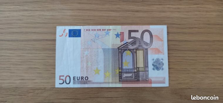 Objets de collection « billet 50 euros 2002 » Toute la France - leboncoin