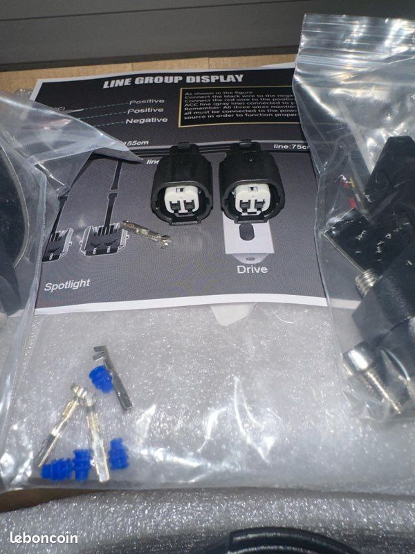 Honda africa Twin Feux Additionnels stroboscopiques LED Moto 100W Haut ...