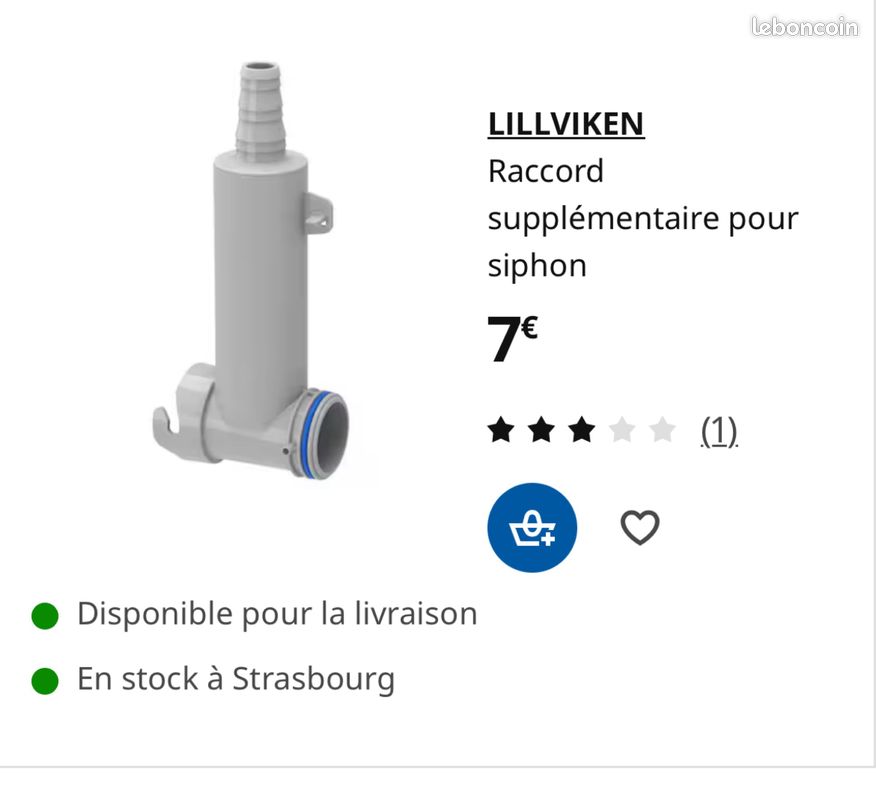 Raccord Lillviken Ikea - Bricolage