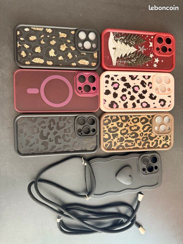 Lot de coques iPhone 15 pro - Accessoires téléphone & Objets connectés