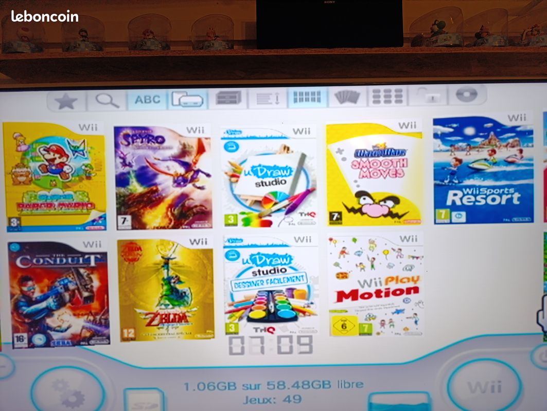 Wii pack complet UNIQUE avec jeux - Consoles