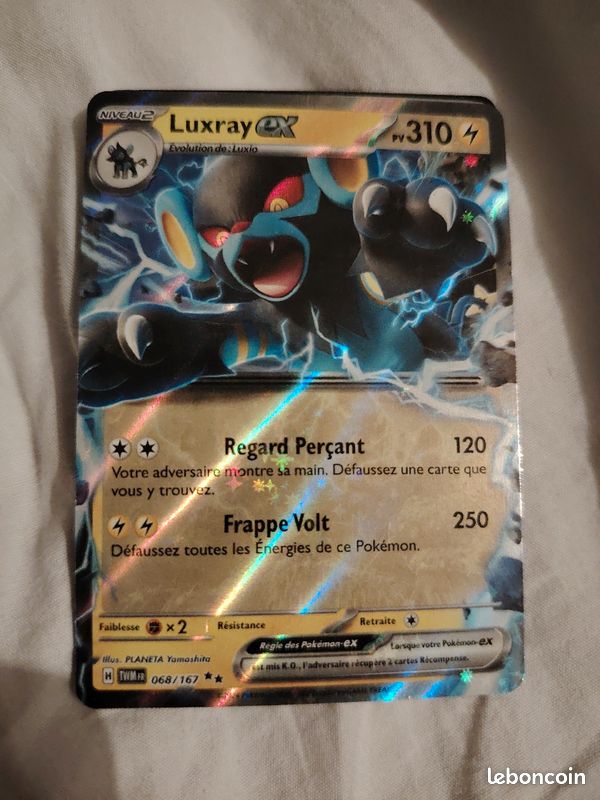 Carte pokémon luxray ex 68/167 - Collection