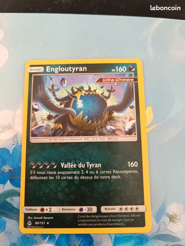 Carte pokémon Engloutyran - Collection