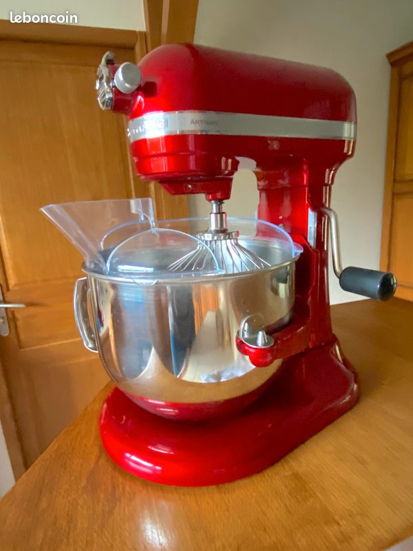 Robot pâtissier Artisan INOX KITCHENAID 6,9 Litres 1,3HP - 500W Rouge ...
