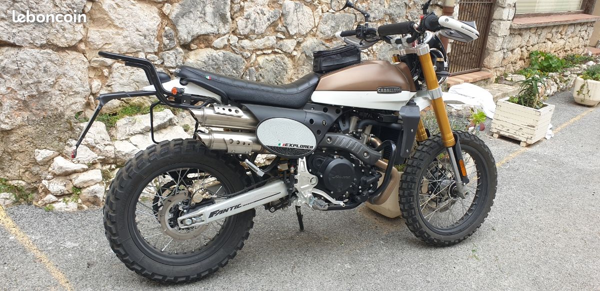 Fantic motor caballero 500cm3 explorer trail scrambler neo rétro - Motos