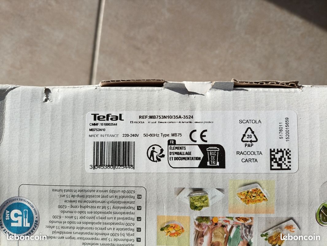 Tefal mandoline électrique shredder - NEUF SCELLE - Électroménager