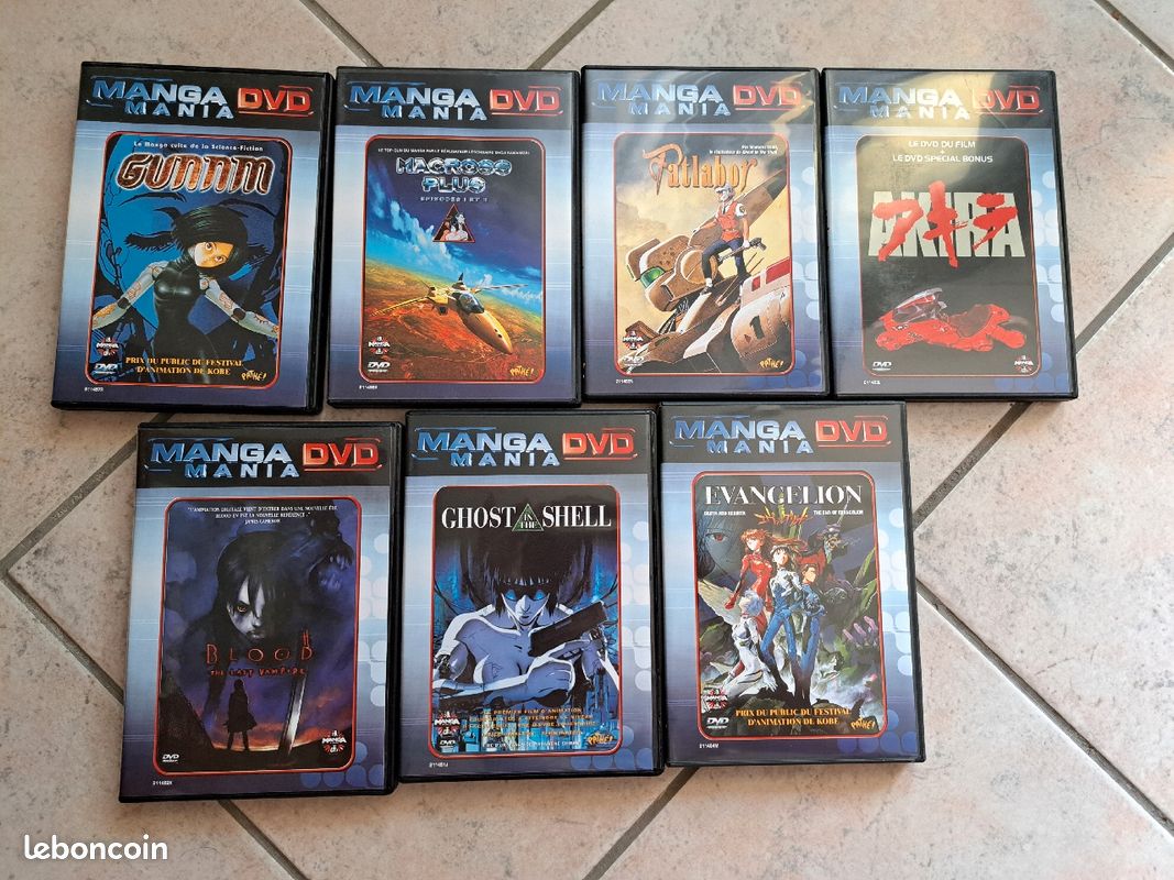 Lot de 7 DVD Manga Mania - DVD - Films