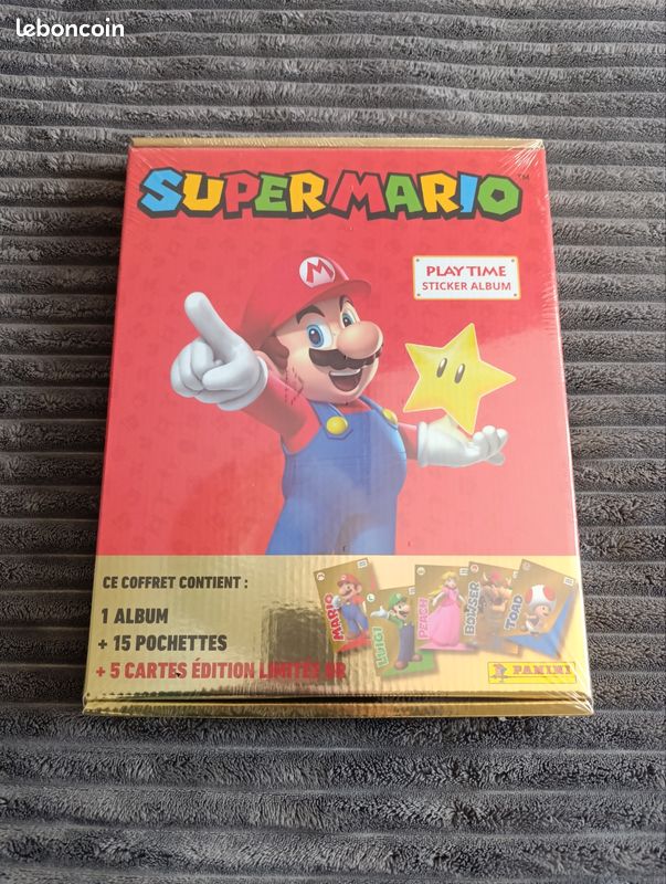 Panini Super Mario album et pochettes sous blister - Collection