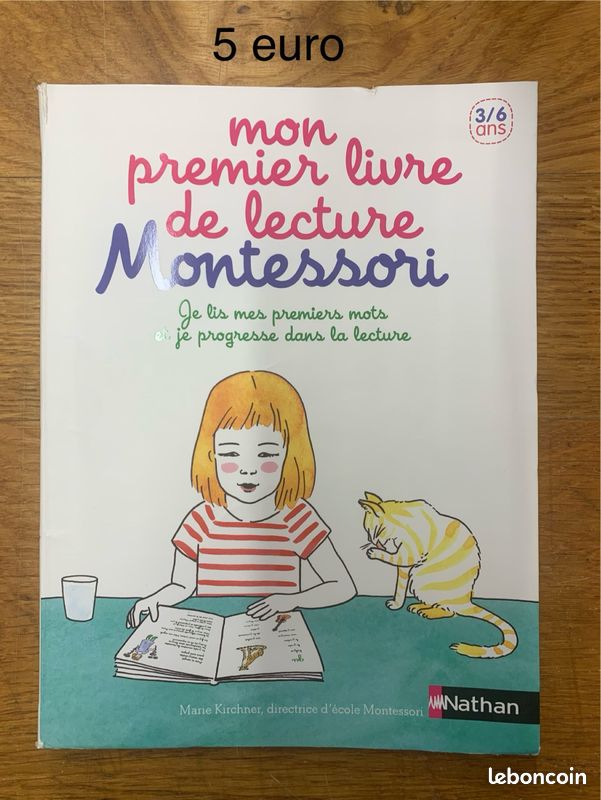 Livre, mon 1re livre de lecture Montessori - Livres
