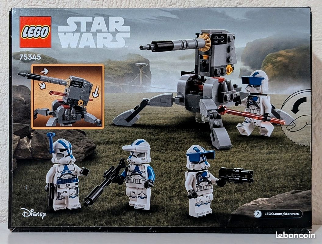 Lego Star Wars - Pack de combat des Clone Troopers 75345 - Jeux & Jouets