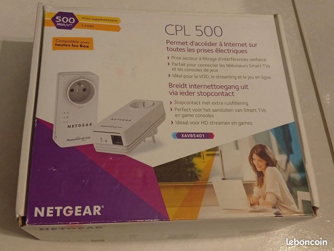 Netgear CPL 500 – kit de prises CPL Ethernet pour réseau domestique ...