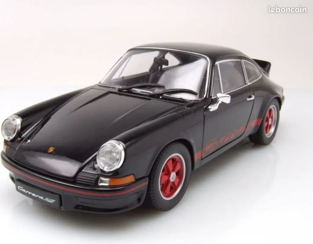 Voiture miniature PORSCHE 911 Carrera RS 1973 noire 1/18 neuf en boite ...