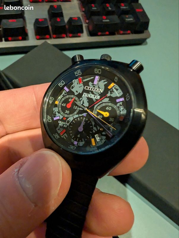 Montre Citizen Tsuno Evangelion - Radio EVA - Chronographe Quartz ...